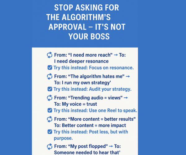 Stop Asking for the Approval of the Algorithm - Teach me social
